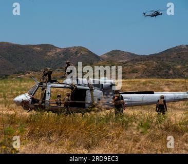 Marines with CLB-15, 15th MEU use a joint chemical agent detector ...