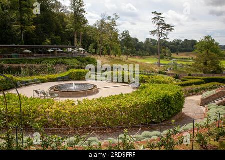 Fountain at the Parabola at The Newt, Bruton/Castle Cary Somerset Stock ...