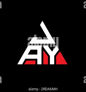 JAY triangle letter logo design with triangle shape. JAY triangle logo ...