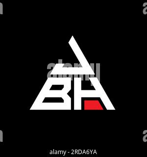 JBH triangle letter logo design with triangle shape. JBH triangle logo ...