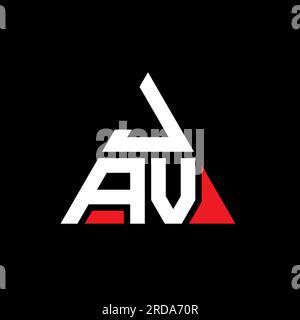 JAV triangle letter logo design with triangle shape. JAV triangle logo ...