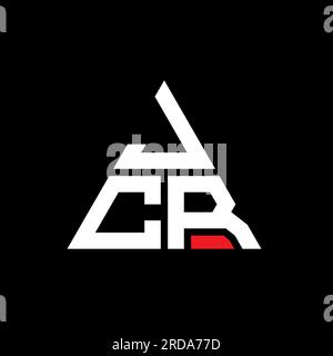 JCR triangle letter logo design with triangle shape. JCR triangle logo ...