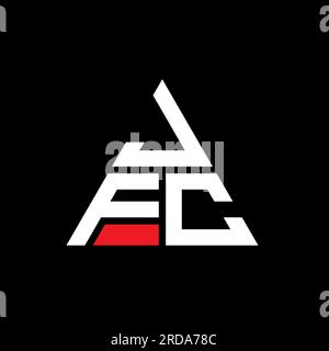JFC triangle letter logo design with triangle shape. JFC triangle logo ...