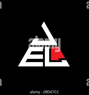 JEL triangle letter logo design with triangle shape. JEL triangle logo ...