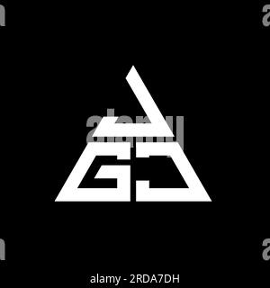 JGJ triangle letter logo design with triangle shape. JGJ triangle logo ...
