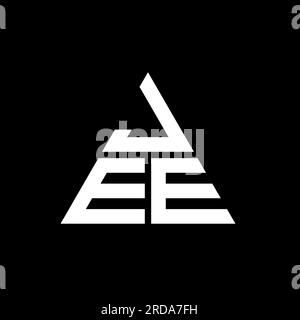 JEE triangle letter logo design with triangle shape. JEE triangle logo ...