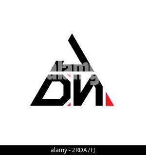 JDN triangle letter logo design with triangle shape. JDN triangle logo ...