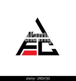 JFC triangle letter logo design with triangle shape. JFC triangle logo ...