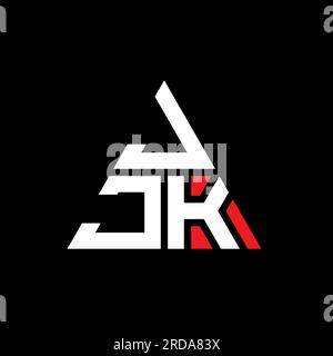 JJK triangle letter logo design with triangle shape. JJK triangle logo ...