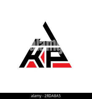 JKP triangle letter logo design with triangle shape. JKP triangle logo ...