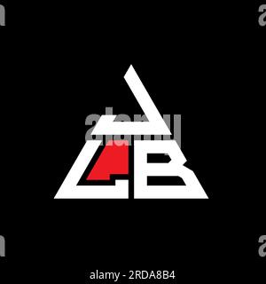 JLB triangle letter logo design with triangle shape. JLB triangle logo ...