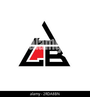 JLB triangle letter logo design with triangle shape. JLB triangle logo ...