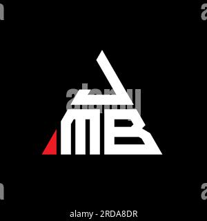 JMB triangle letter logo design with triangle shape. JMB triangle logo ...