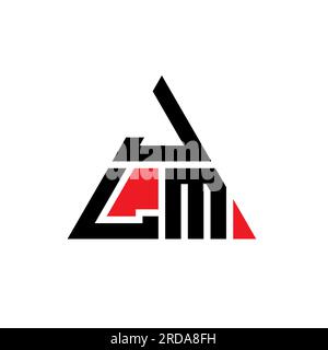 JLM triangle letter logo design with triangle shape. JLM triangle logo ...