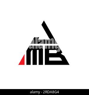JMB triangle letter logo design with triangle shape. JMB triangle logo ...