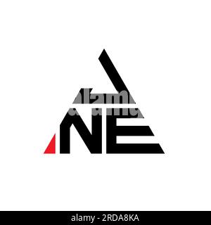 JNE triangle letter logo design with triangle shape. JNE triangle logo ...