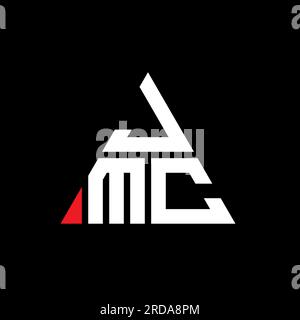 JMC triangle letter logo design with triangle shape. JMC triangle logo ...