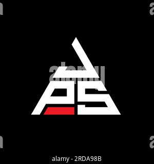 JPS triangle letter logo design with triangle shape. JPS triangle logo ...