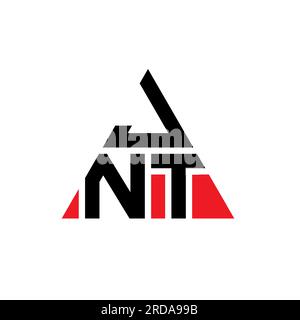 JNT triangle letter logo design with triangle shape. JNT triangle logo ...