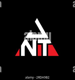 JNT triangle letter logo design with triangle shape. JNT triangle logo ...