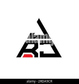JRJ triangle letter logo design with triangle shape. JRJ triangle logo ...