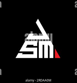 JSL triangle letter logo design with triangle shape. JSL triangle logo ...