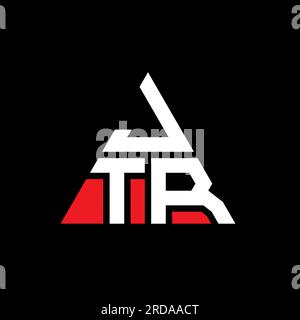 JTR triangle letter logo design with triangle shape. JTR triangle logo ...