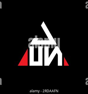 JUM triangle letter logo design with triangle shape. JUM triangle logo ...