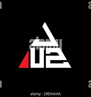 JUZ triangle letter logo design with triangle shape. JUZ triangle logo ...