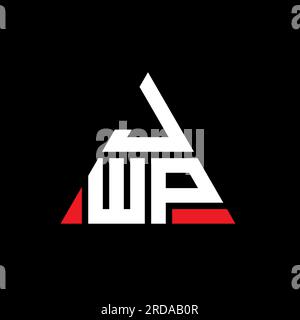 JWP triangle letter logo design with triangle shape. JWP triangle logo ...