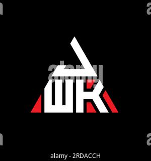 JWJ triangle letter logo design with triangle shape. JWJ triangle logo ...