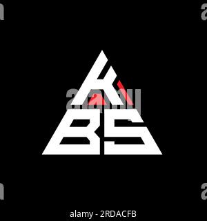 KBS triangle letter logo design with triangle shape. KBS triangle logo ...