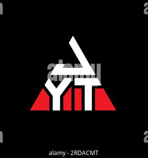 JYT triangle letter logo design with triangle shape. JYT triangle logo ...