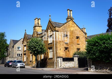 View of the former Harveys Hospital (originally Almshouses) in the old ...