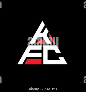 KFC triangle letter logo design with triangle shape. KFC triangle logo ...