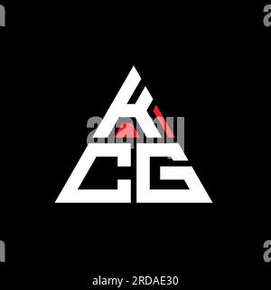 KCG triangle letter logo design with triangle shape. KCG triangle logo ...