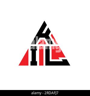 KIL triangle letter logo design with triangle shape. KIL triangle logo ...