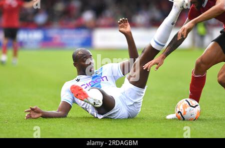 Crystal Palace's Jean-Philippe Mateta celebrates victory after the UEFA ...