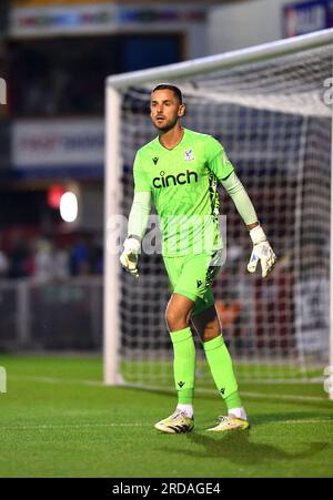 Remi Matthews of Crystal Palace during the pre-game warm up ahead of ...