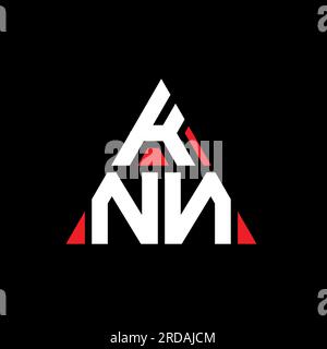 KNN triangle letter logo design with triangle shape. KNN triangle logo ...
