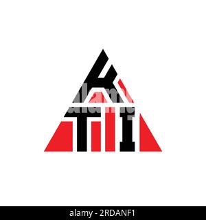 KTI triangle letter logo design with triangle shape. KTI triangle logo ...