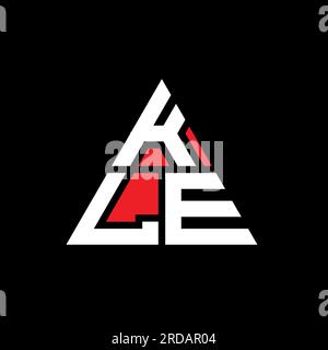 KLE triangle letter logo design with triangle shape. KLE triangle logo ...