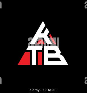 KTB triangle letter logo design with triangle shape. KTB triangle logo ...