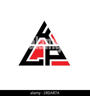 KLP triangle letter logo design with triangle shape. KLP triangle logo ...