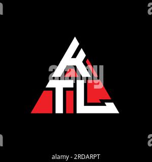 KTL triangle letter logo design with triangle shape. KTL triangle logo ...