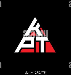 KPT triangle letter logo design with triangle shape. KPT triangle logo ...