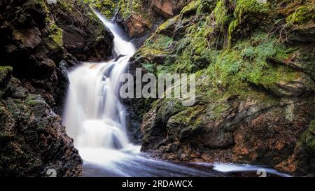 Big Burn waterfall, Golspie Stock Photo - Alamy