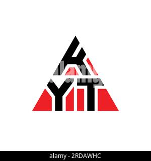 KYT triangle letter logo design with triangle shape. KYT triangle logo ...