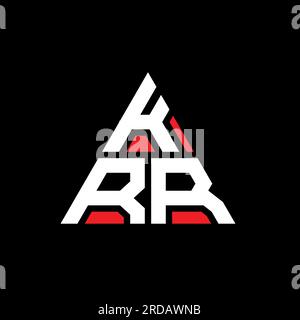 KRR triangle letter logo design with triangle shape. KRR triangle logo ...