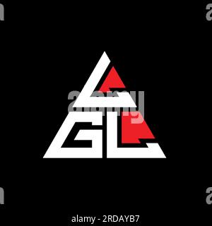 LGL triangle letter logo design with triangle shape. LGL triangle logo ...